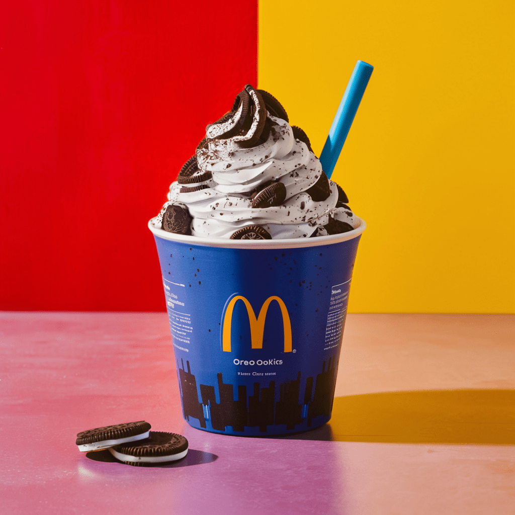 MCD Menu - McFlurry with Oreo Cookies, snack size